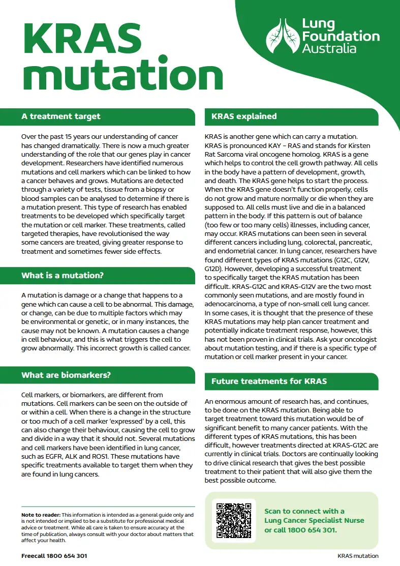 KRAS mutation: A treatment target - Lung Foundation Australia