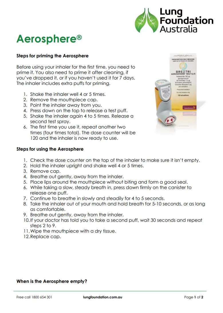 Aerosphere® - Lung Foundation Australia