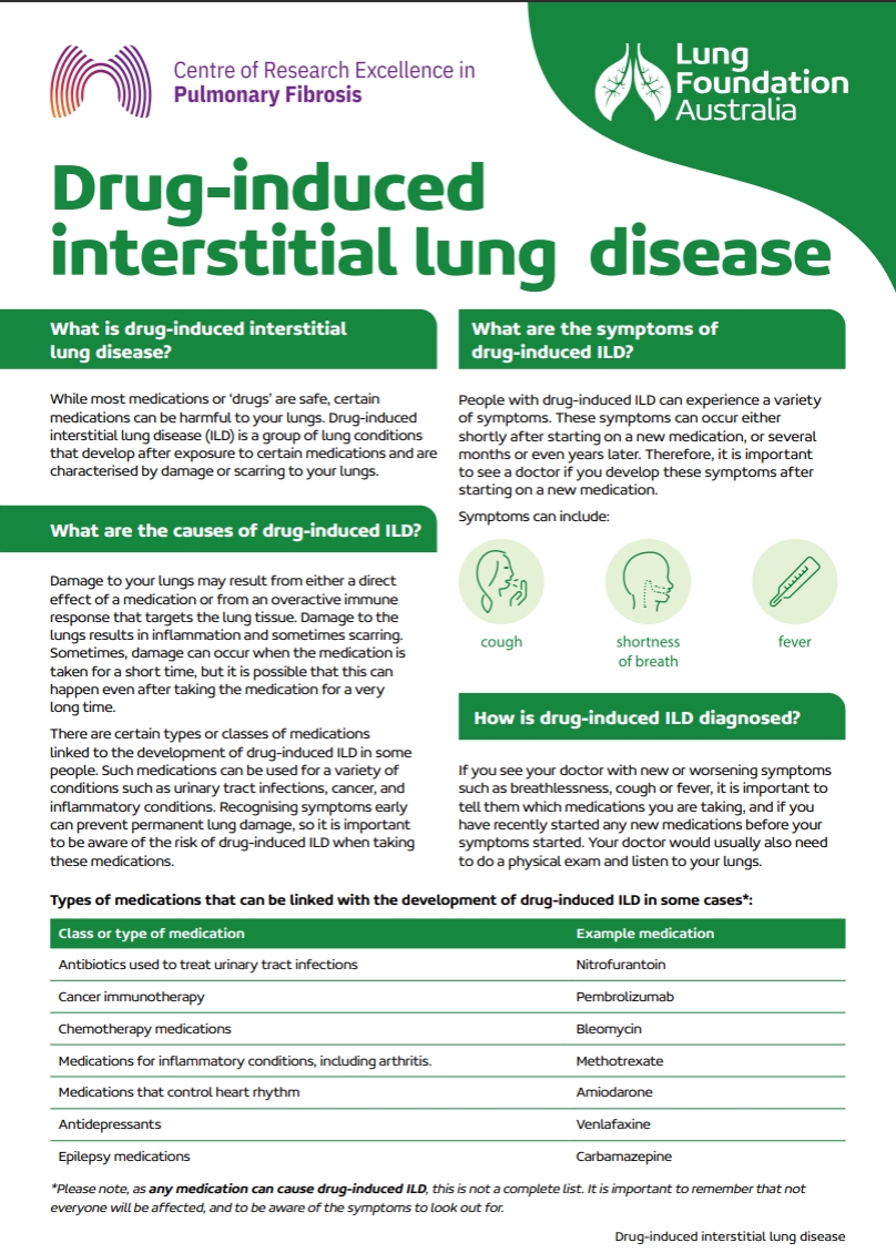 Drug-induced Interstitial Lung Disease (ILD) - Lung Foundation Australia